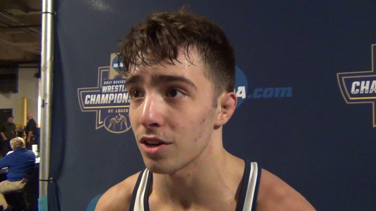 Jack Mueller (Virginia) after 125 Quarters win at NCAAs - YouTube
