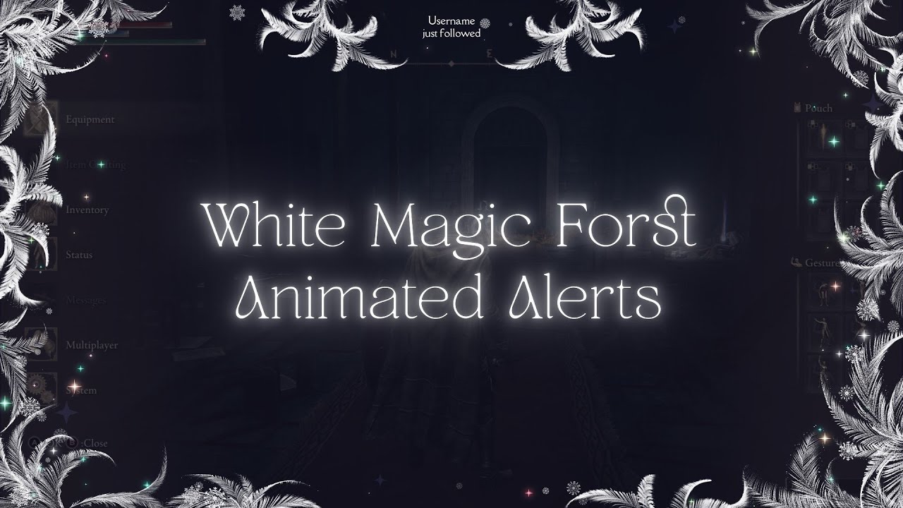 White Ice Frost Twitch Animated Full Screen Stream Alerts - YouTube