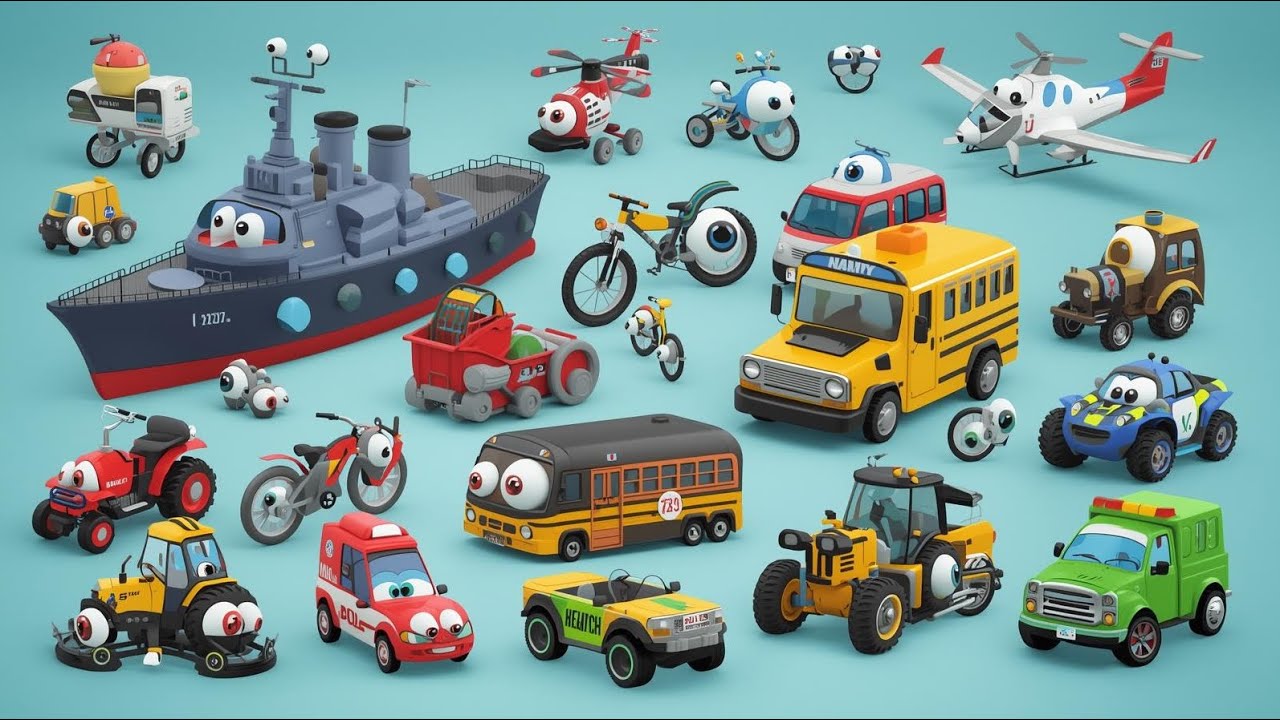 A to Z Cars and Trucks | ABC Transport Adventure - YouTube