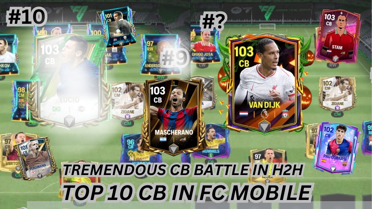 BEST CB IN FC MOBILE 😱 TOP 5 CENTRE BACK IN FC MOBILE || PART-2 - YouTube