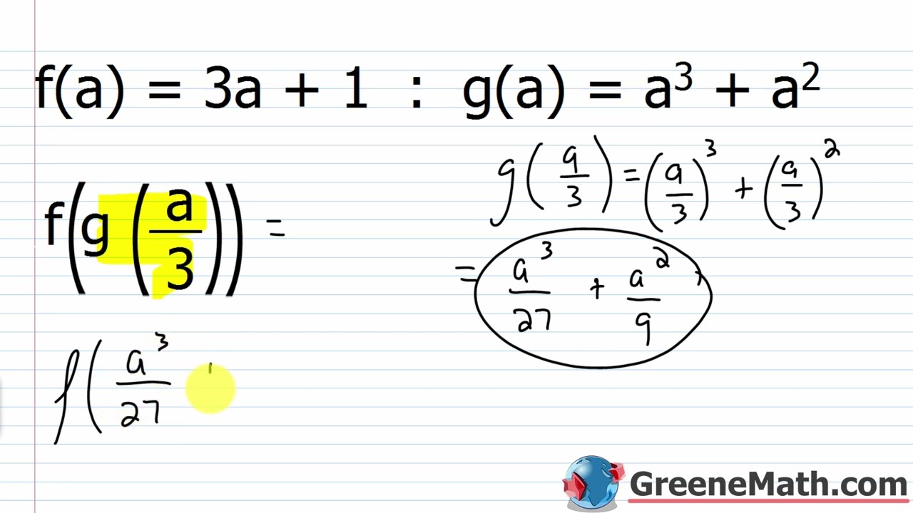 Algebra 2 Practice Test 75 Function Composition YouTube Algebra 2 Practice Test 75 Function Composition YouTube