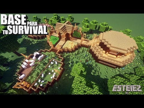 🔴Mega Base para supervivencia en MINECRAFT || Tutorial || - YouTube