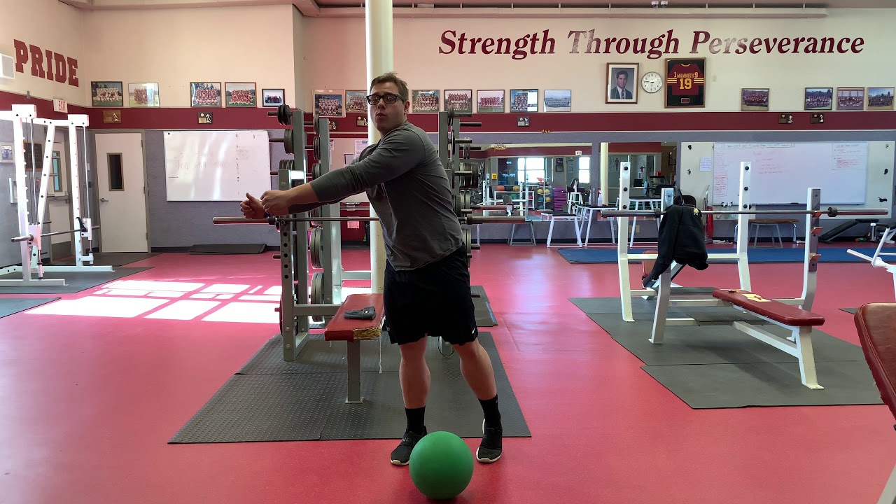 Medicine Ball Side Slam - YouTube