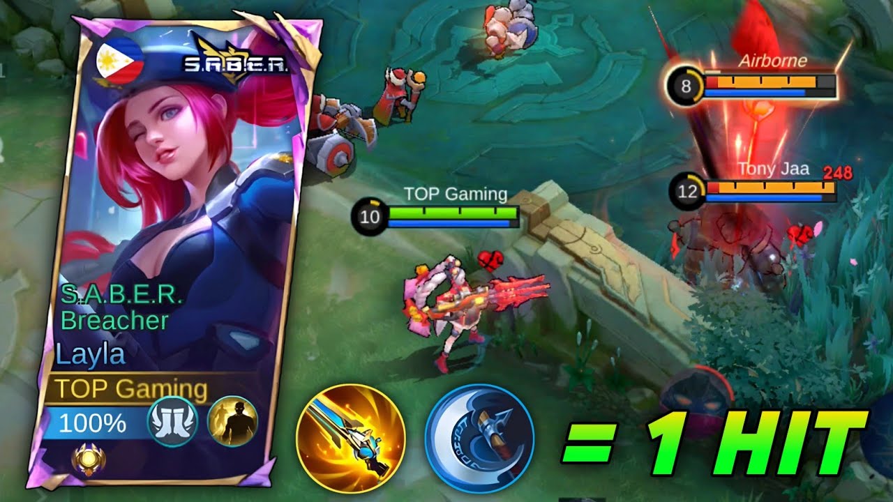 LAYLA BEST BUILD & EMBLEM FOR EASY RANK UP 2025!!🔥(you must try ...