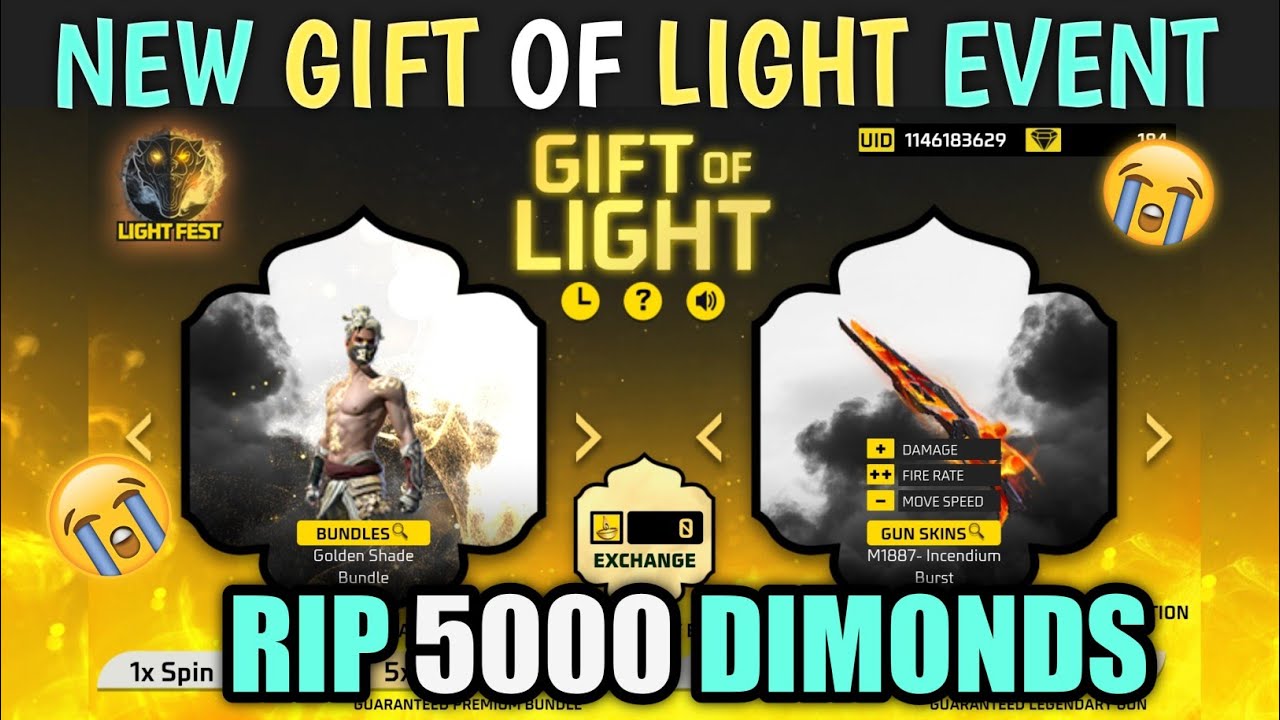 NEW GIFT OF LIGHT EVENT🤑 || BOUGHT ALL BUNDLES IN MY FRIEND ID 🤫||FREE ...