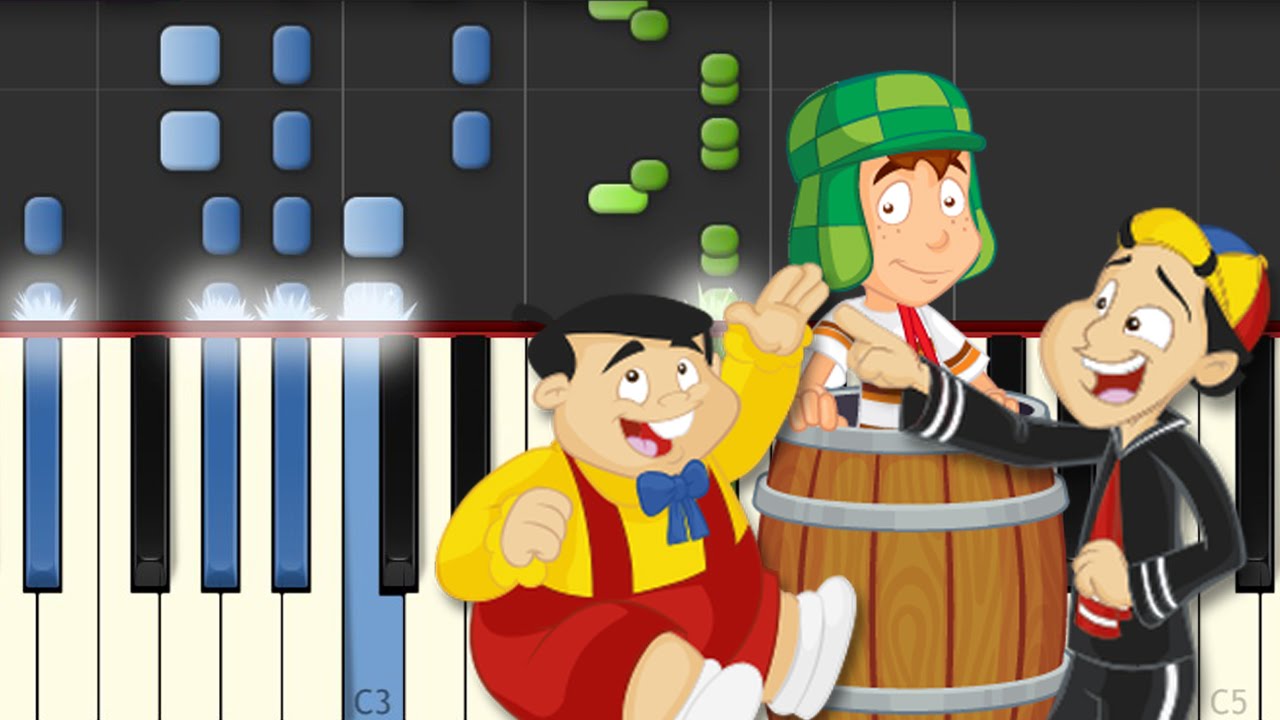 El Chavo - Intro - Piano Tutorial - Notas Musicales - YouTube