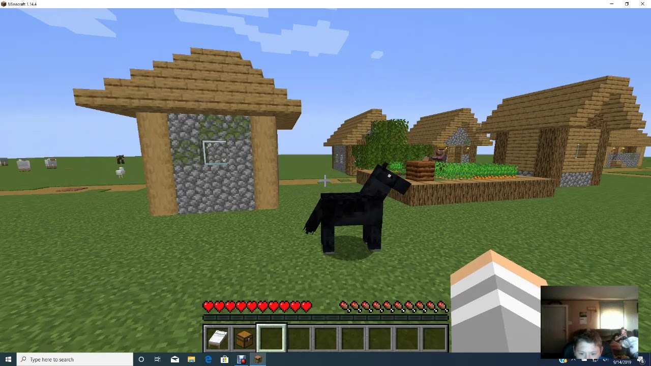 playing minecraft in sted of fortnite - YouTube