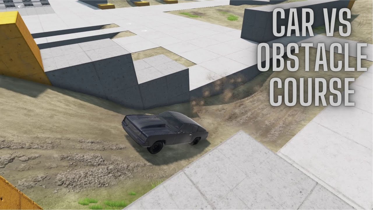 Cars vs obstacle course - BeamNG Drive | BeamNG Alex - YouTube