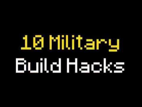Minecraft: 10+ Military Build Hacks and Ideas! [easy] - YouTube