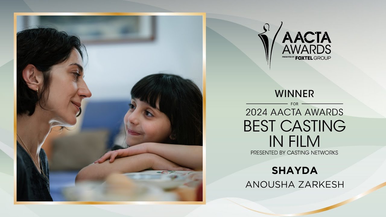 Shayda wins the AACTA Award for Best Casting in Film - YouTube