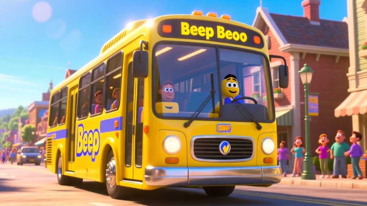 Beep Beep Bus in Town Baby 🚌 | Fun Learning & Play for Kids | Toddler ...