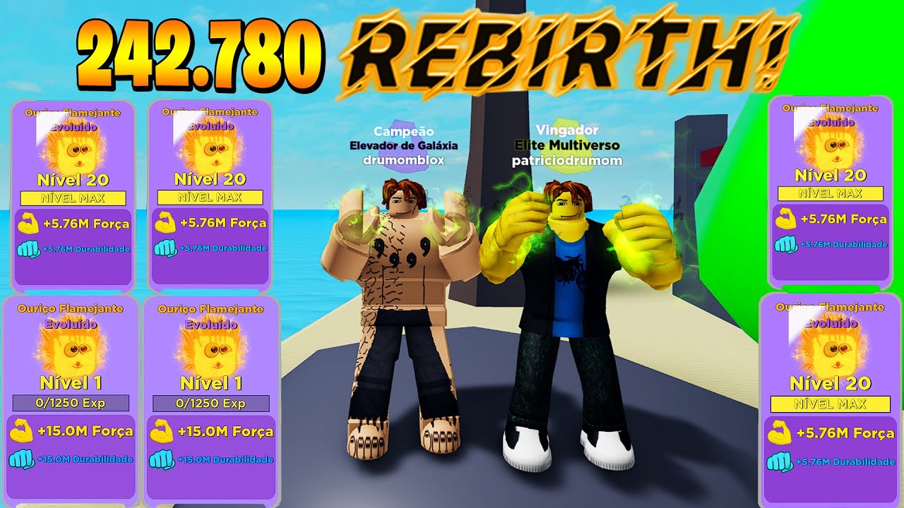 PEGUEI 242.780 REBIRTHS E BUGUEI 42 PETS COM MILHÕES DE FORÇA NO MUSCLE ...