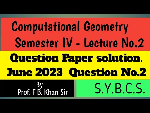 Question No. 2 June 2023 - YouTube