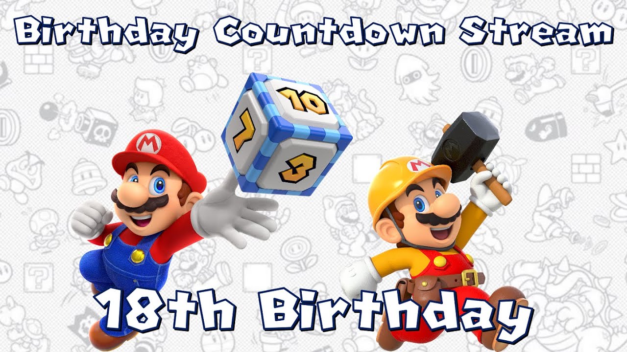 Birthday Countdown Stream | Mario Party Superstars & Super Mario Maker ...