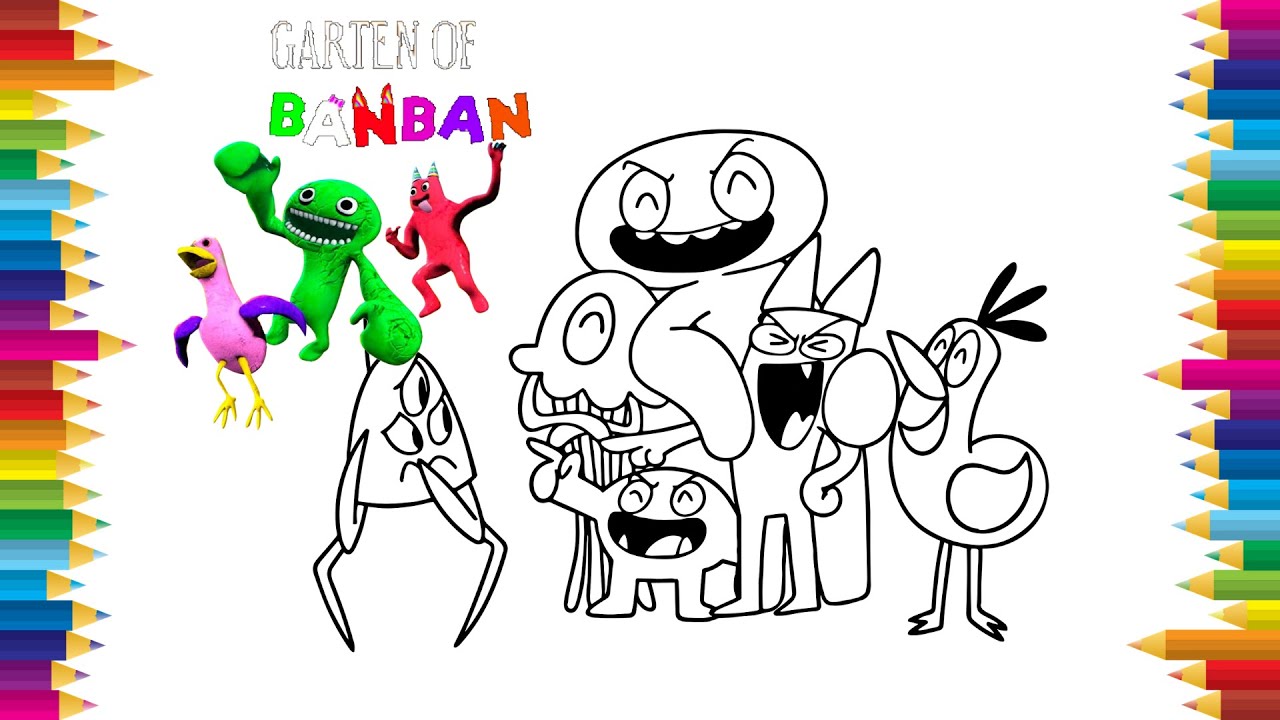 Garten of Banban - How To Color Funy Garten of Banban 3 Characters ...