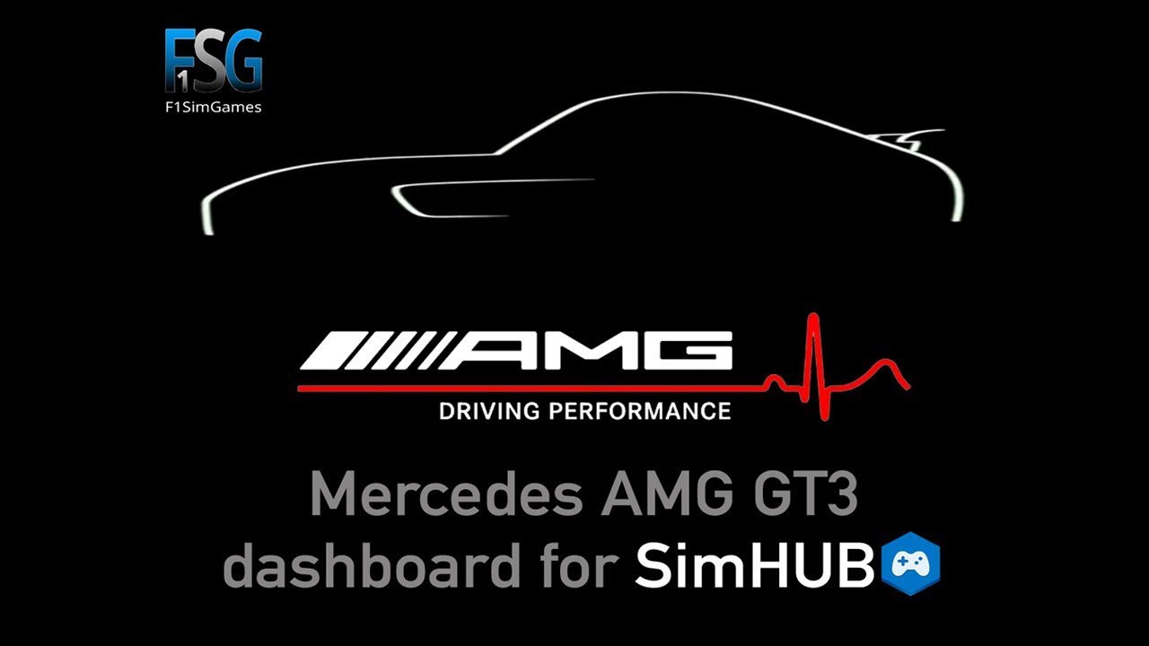 F1Simgames Mercedes AMG GT3 Dashboard for SimHUB - YouTube