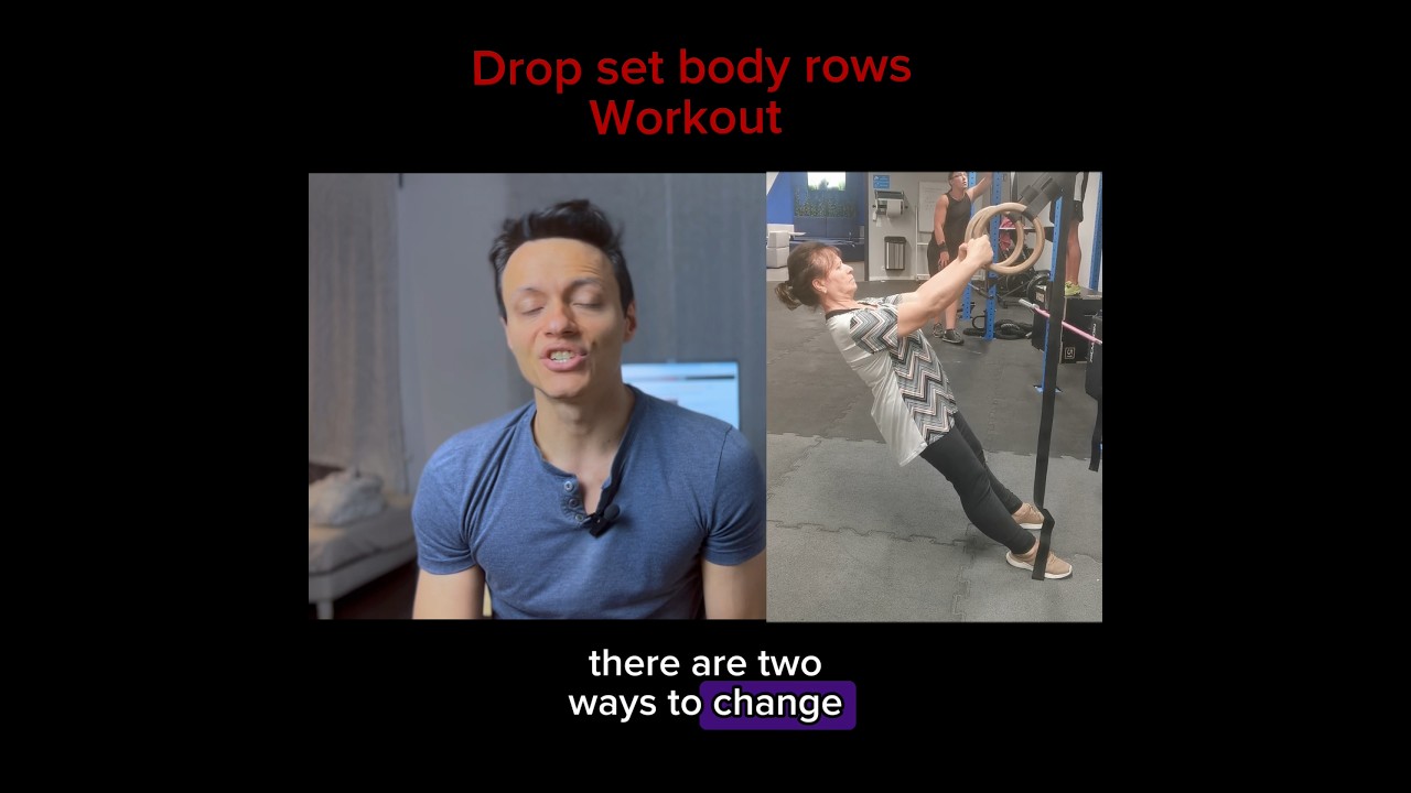 Drop set body rows workout - all levels #calisthenics #pullups - YouTube