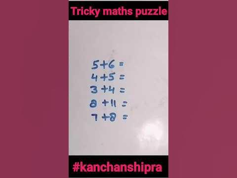 tricky maths puzzle | maths puzzle #shorts #brainteaser #puzzle # ...