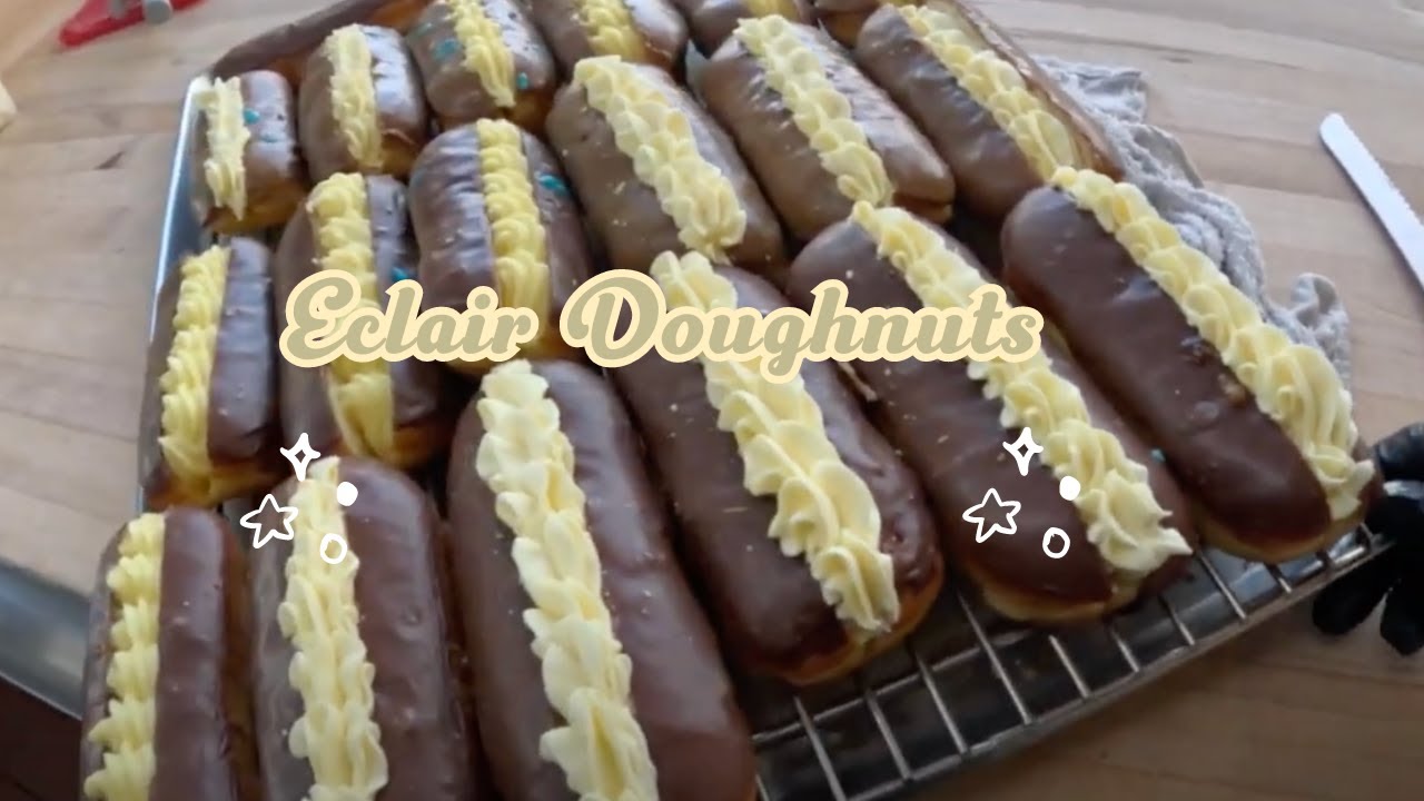 POV: Baker Making Eclair Doughnuts - YouTube