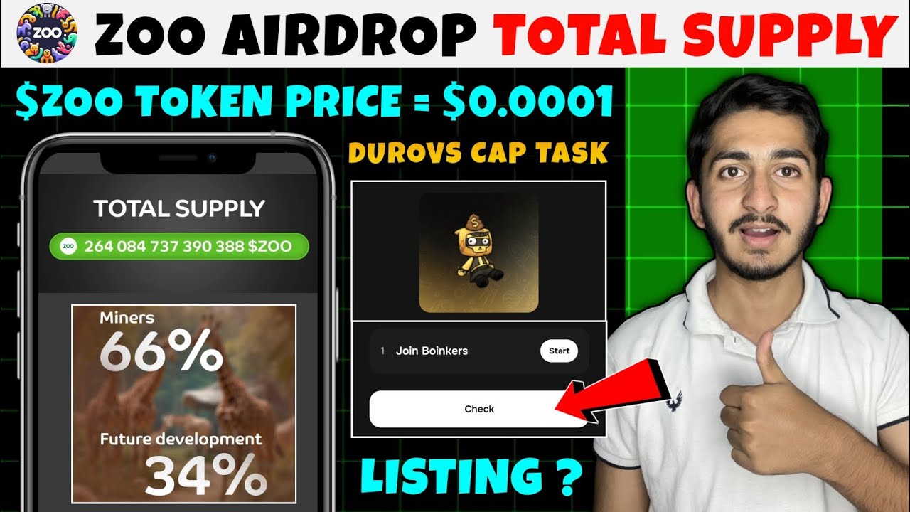 Zoo Airdrop total Supply | Zoo Airdrop price prediction | Zoo token ...