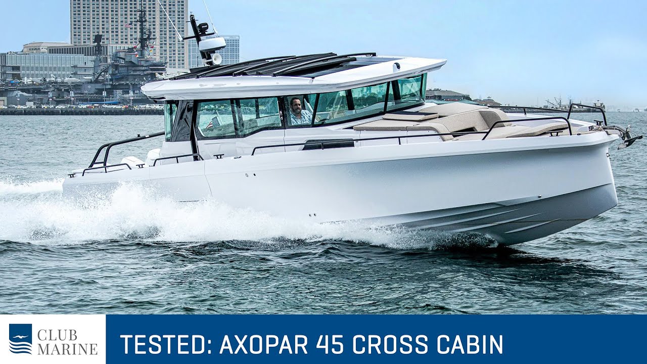 Axopar 45 X Cabin boat test - YouTube