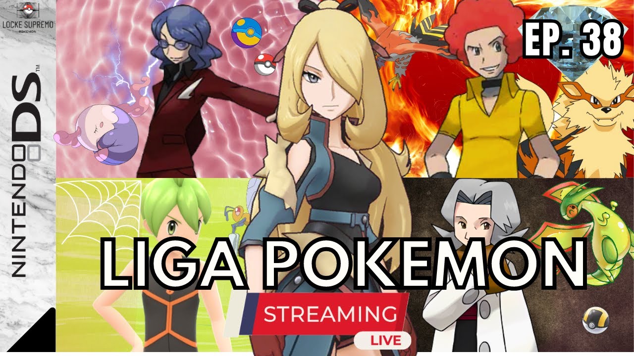 La LIGA POKEMON mas EPICA y EN VIVO | Pokémon DIAMANTE Locke Supremo ...