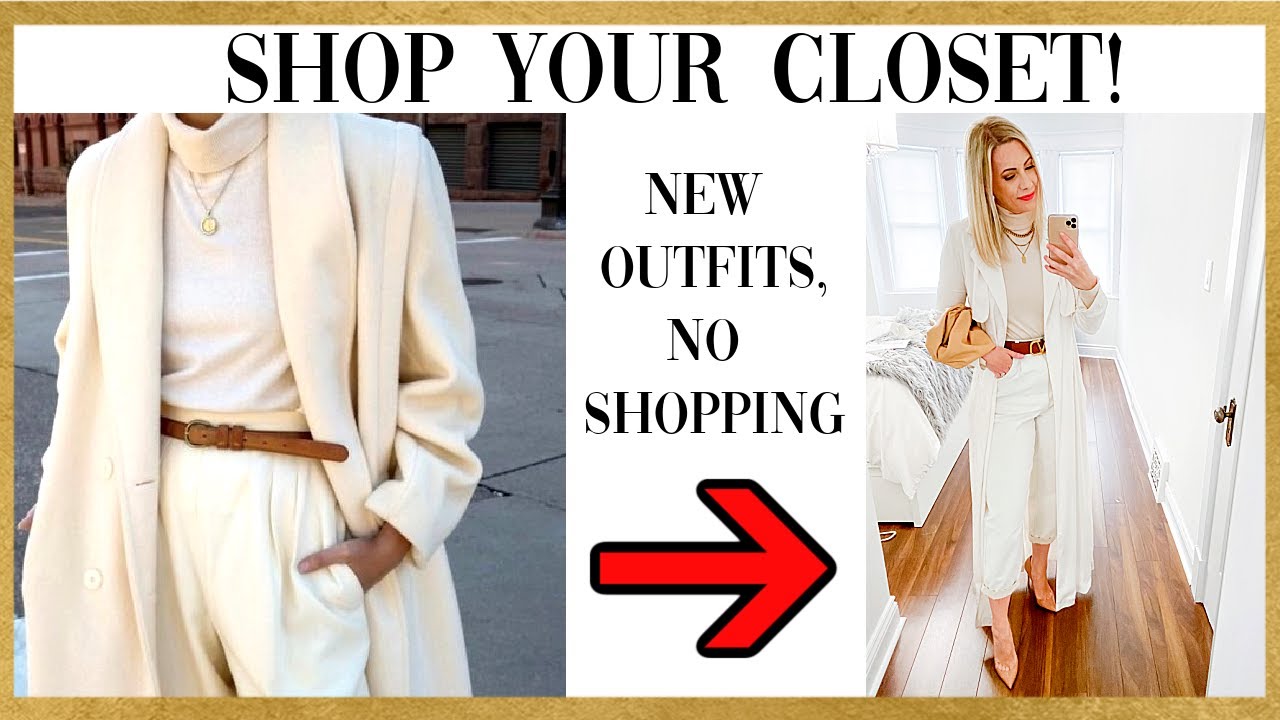 SHOP YOUR CLOSET: New outfits from your wardrobe using Pinterest! - YouTube