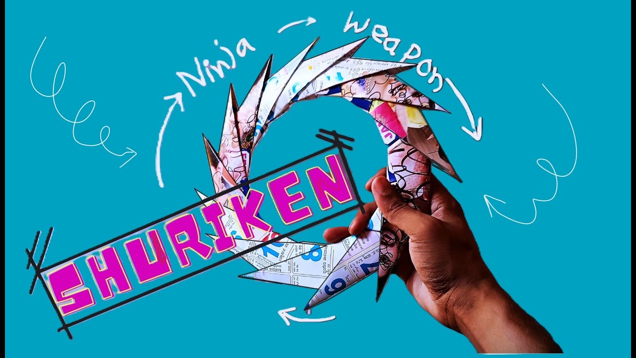 SHURIKEN (CHAKRA) 🔥🥷 NINJA WEAPON ⚔️paper craft - YouTube