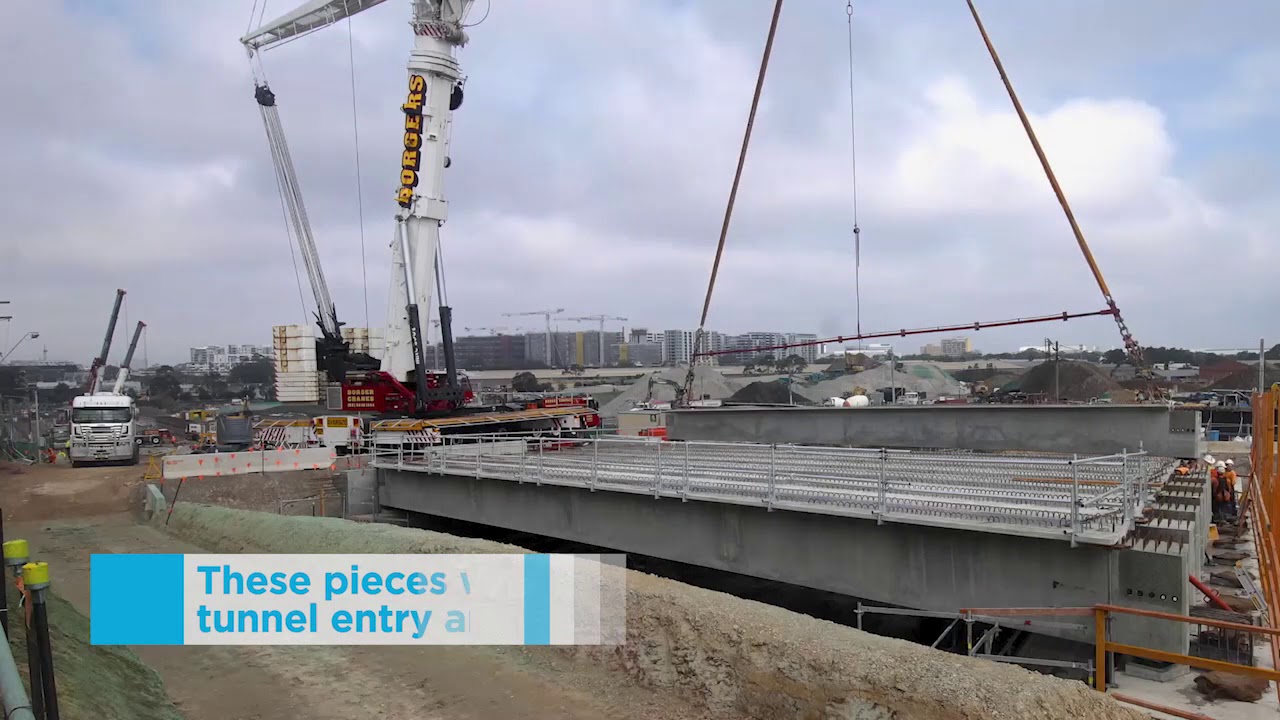 New M5: Super T girder lift - YouTube