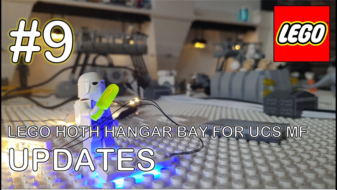 Huge Updates!!! Lego Hoth hangar bay for UCS Millenium Falcon #9 - YouTube