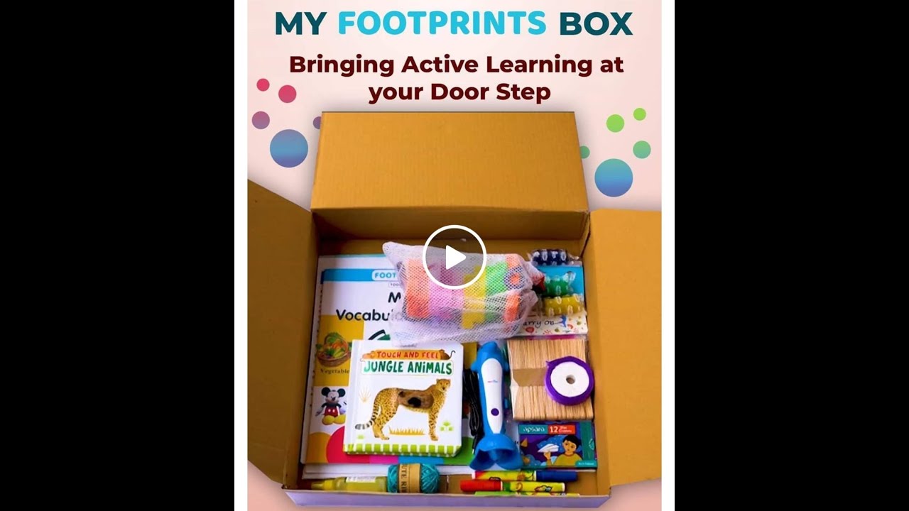My Footprints Box - For Pre Nursery - YouTube