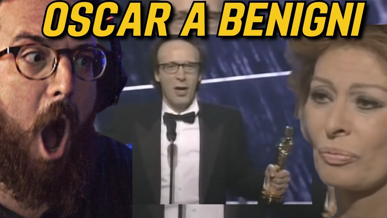 MARCO MERRINO REACTION A BENIGNI CHE VINCE L'OSCAR - YouTube