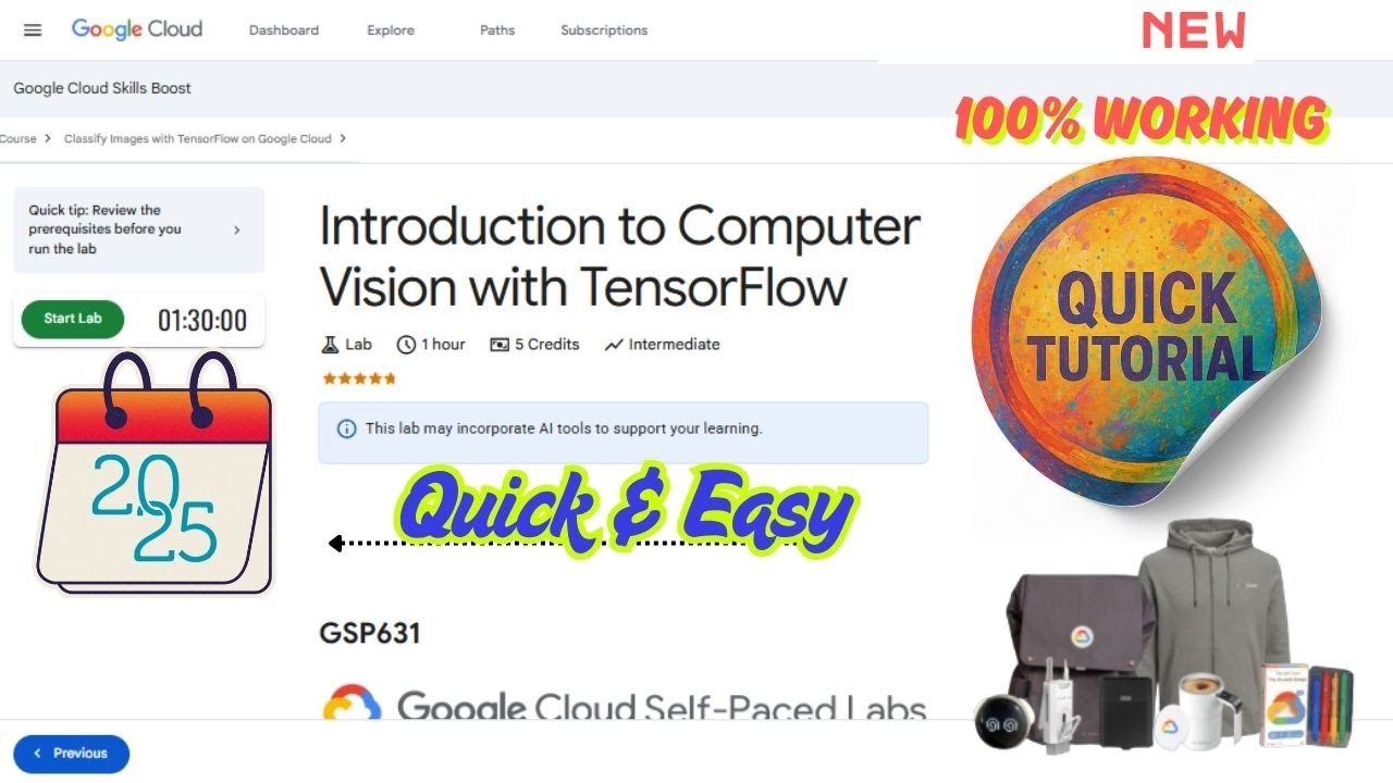 Introduction to Computer Vision with TensorFlow || GSP631 || #qwiklabs ...