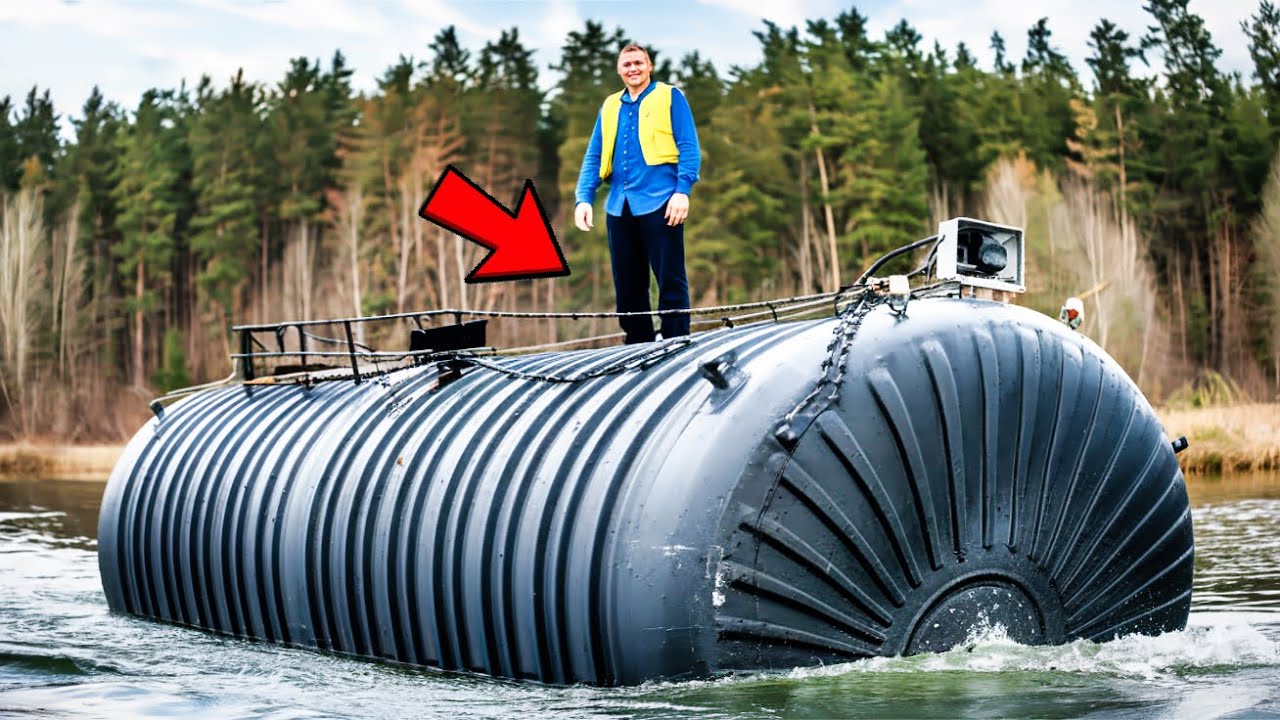This Man Transforms an Ordinary Water Tank into an Incredible Boat ...