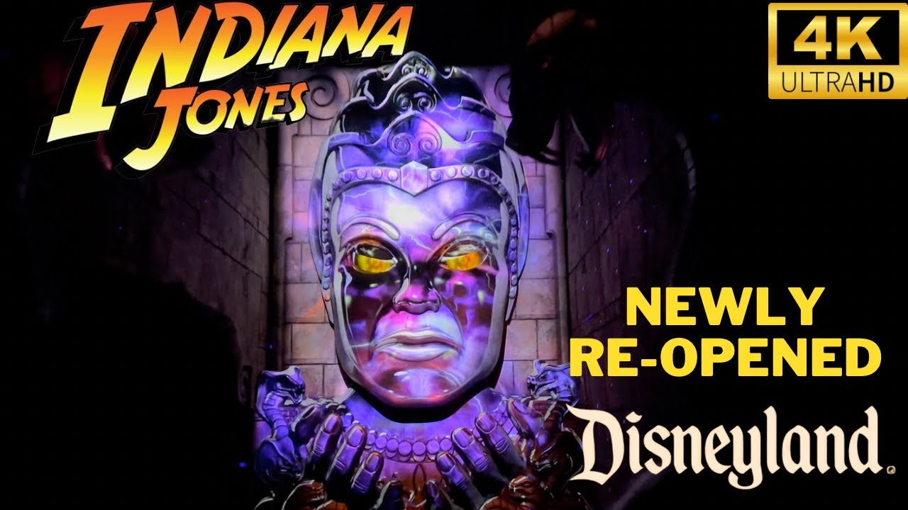 Indiana Jones Adventure Reopening Full Ride 4k Disneyland - YouTube