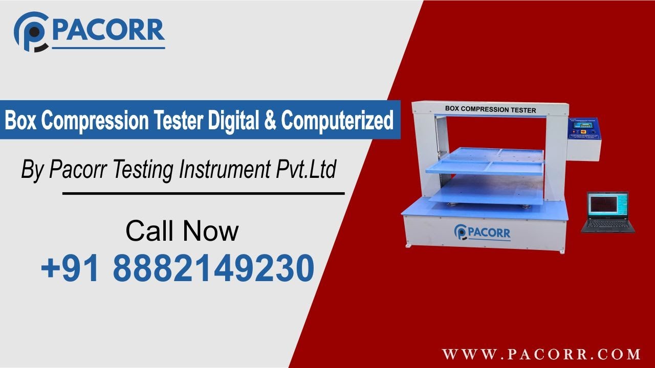 Box Compression Tester Digital & Computerized - YouTube