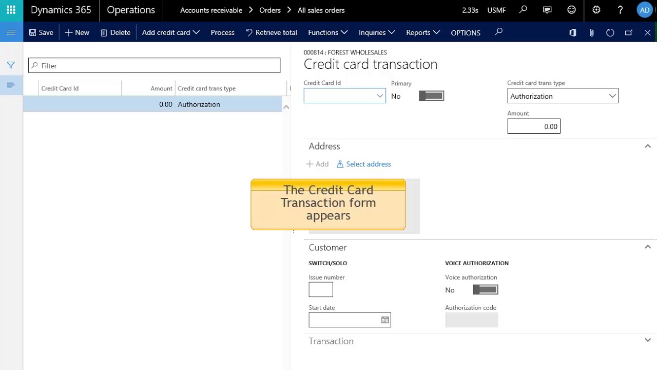 Red Maple Adv. Credit Cards Sales Order Overview - YouTube