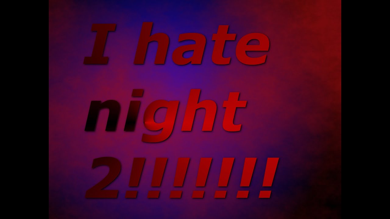 "I hate night 2!!!!!" Fnaf 4 Part 2 - YouTube