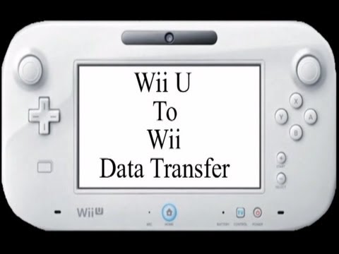 Wii To Wii U Data Transfer - YouTube