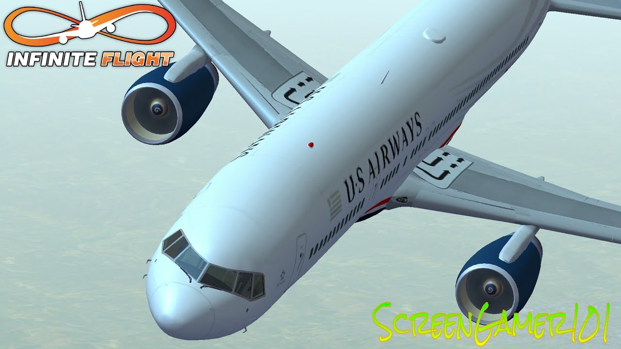Infinite flight US-AIRWAYS BOEING 757-200 takeoff - YouTube