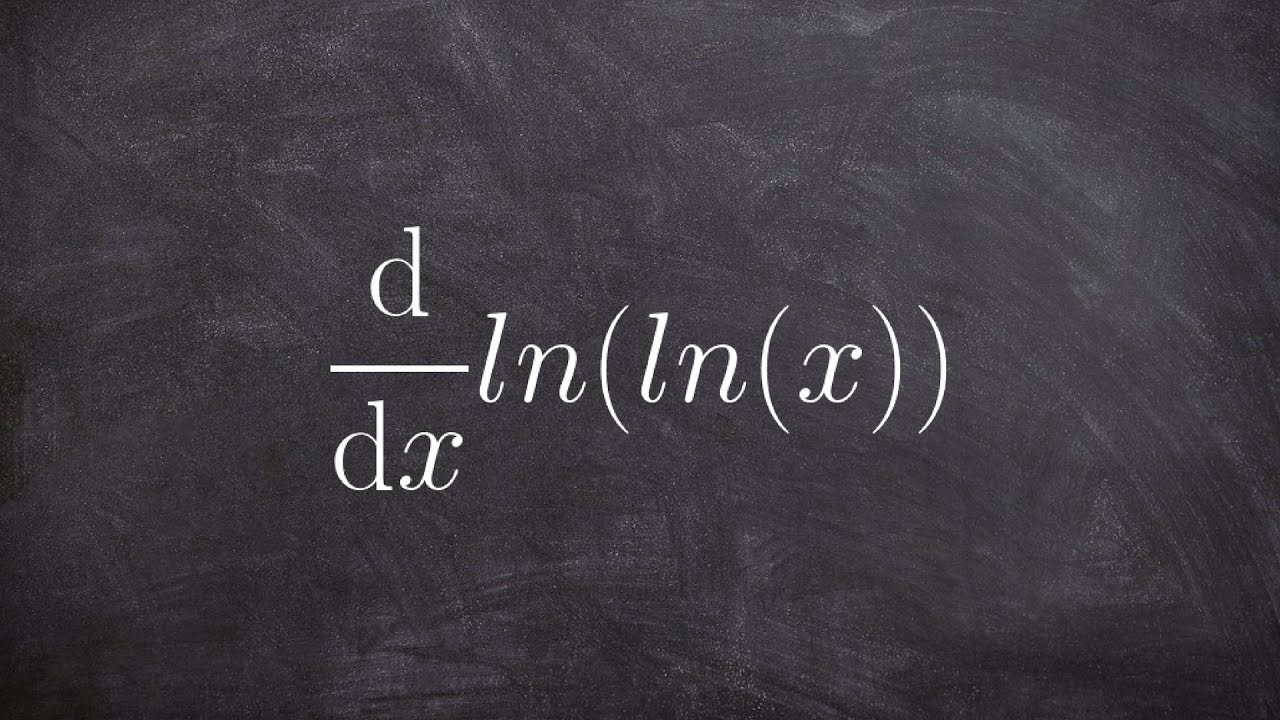 Find the double derivative of the natural logarithm - YouTube