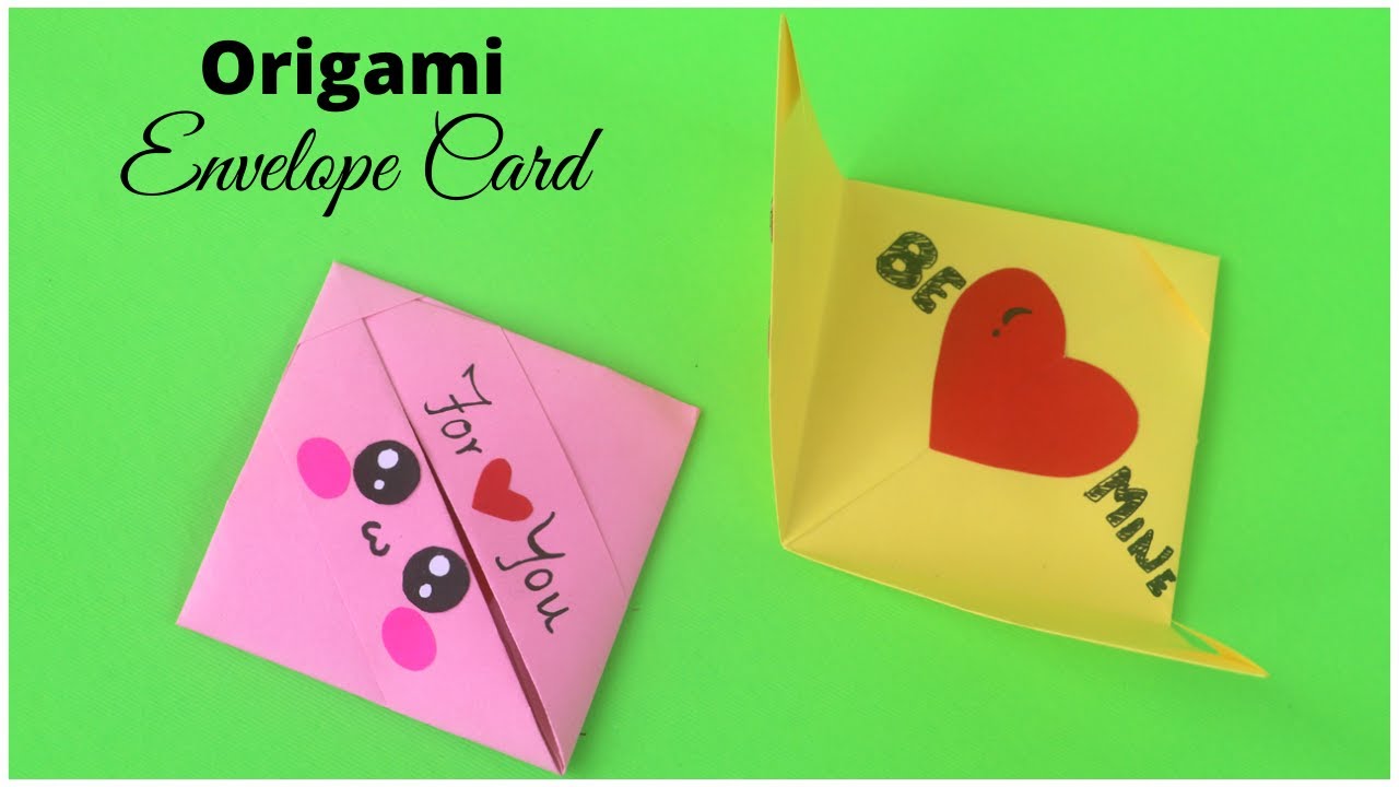 EASY Origami Envelope Card Tutorial - YouTube