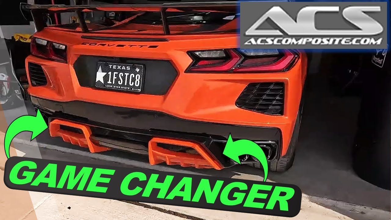 Reviewing the ACS Rear Diffuser & Install for C8 Corvette! - YouTube