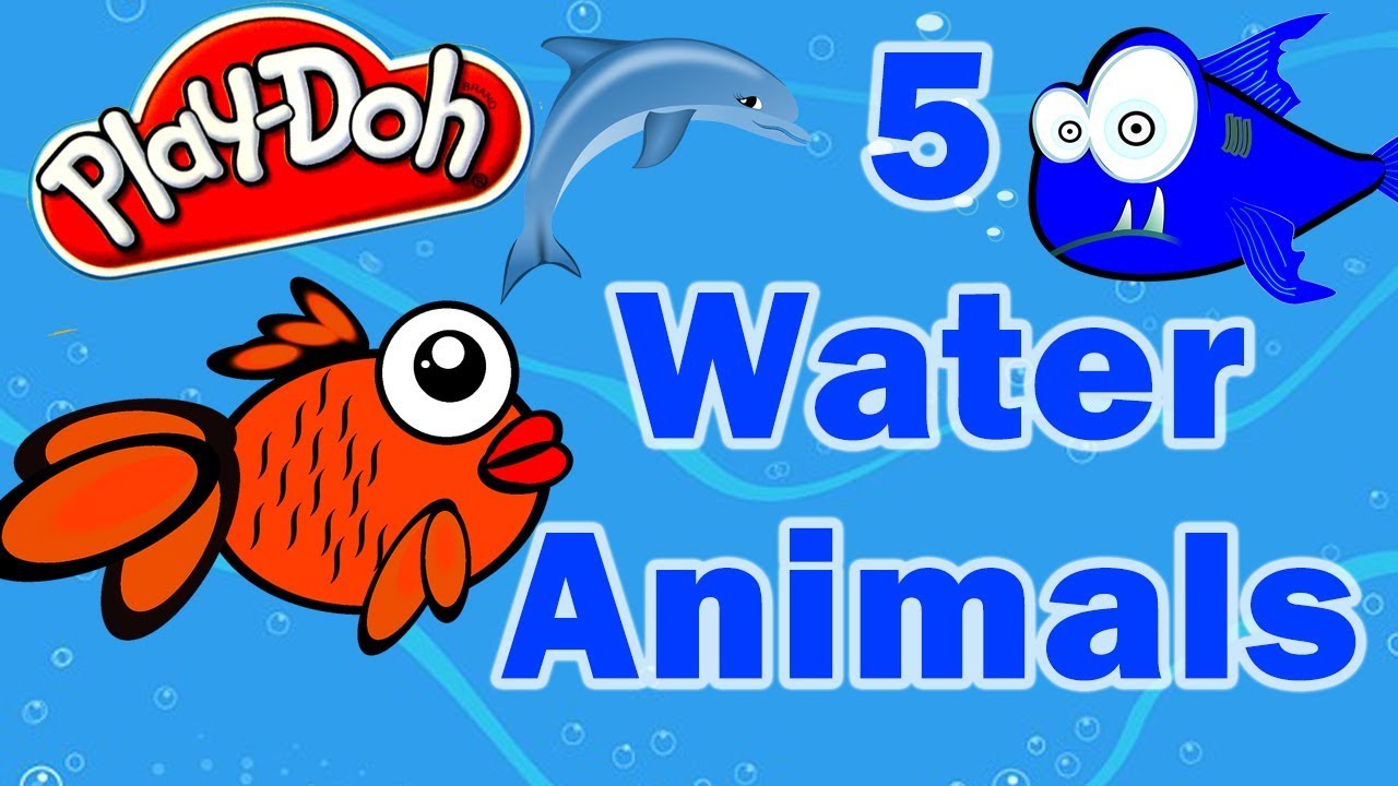 Learn Water Animals with Playdoh - Water Animals Name | by Kids Kaira ...
