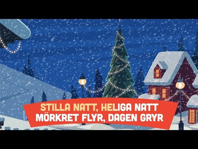 Stilla natt (med text) - Julmusik för barn Chords - Chordify