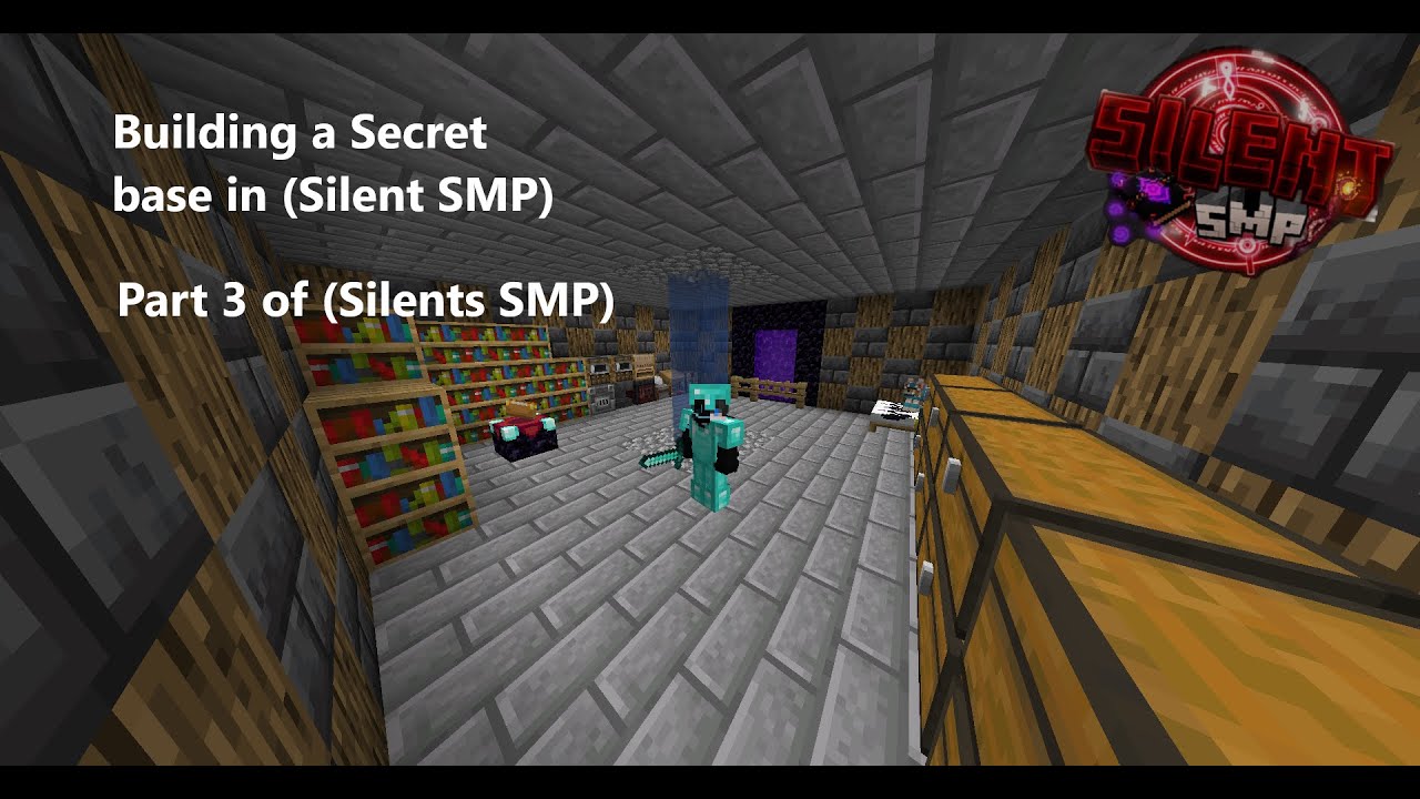 Day 3 in (Silent SMP) "Building a Secret Base" - YouTube