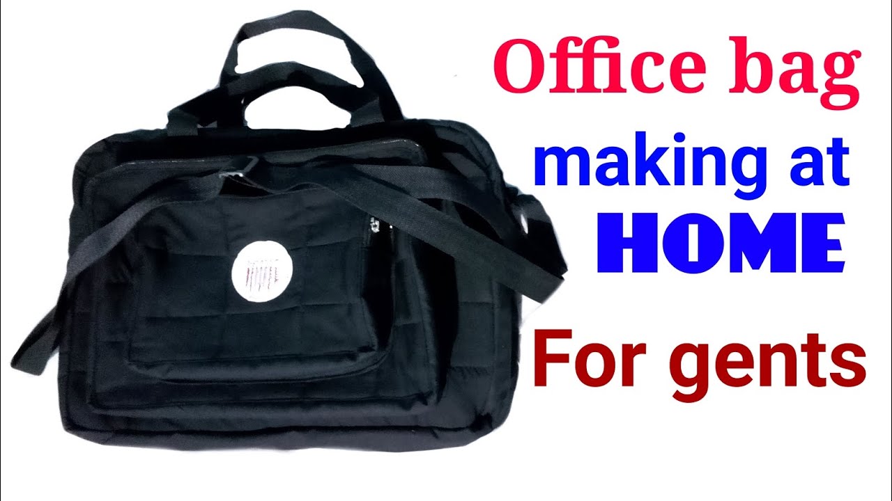 How to make office bag/lunch bag./for gents/making at home/easy method ...