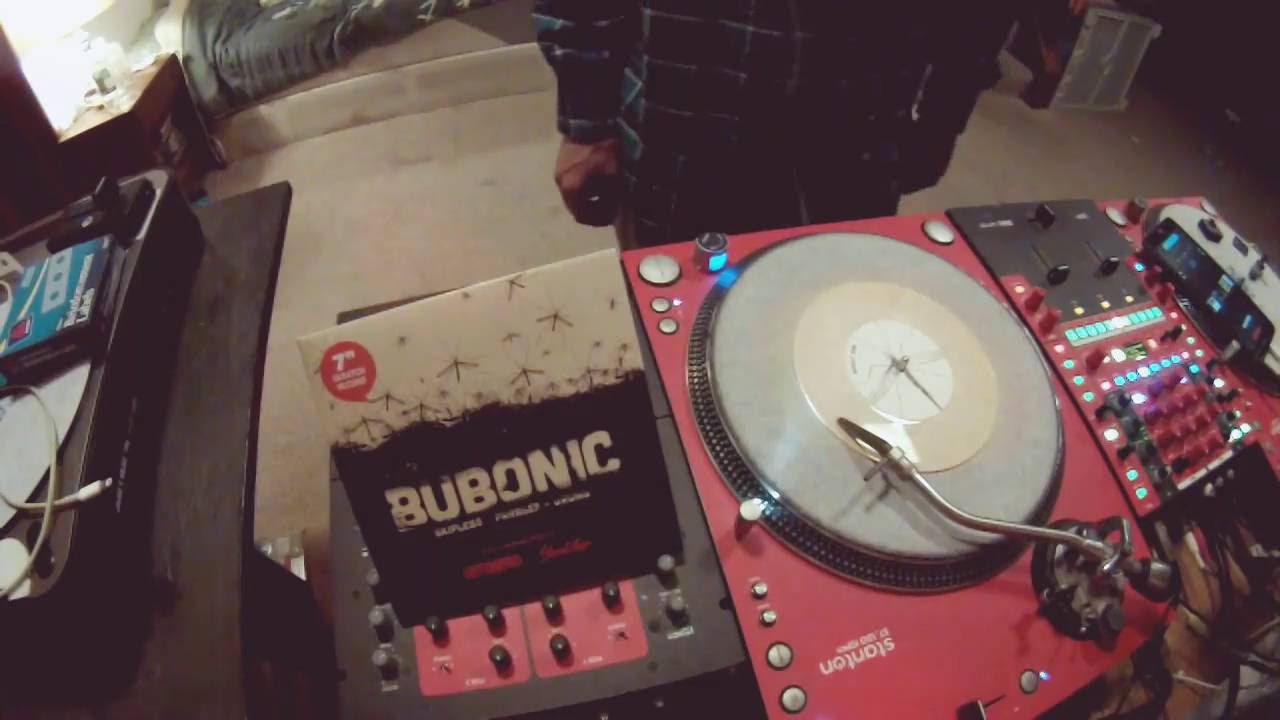 Hamster Scratch Practice on the 7 inch Bubonic Scratch Record! - YouTube
