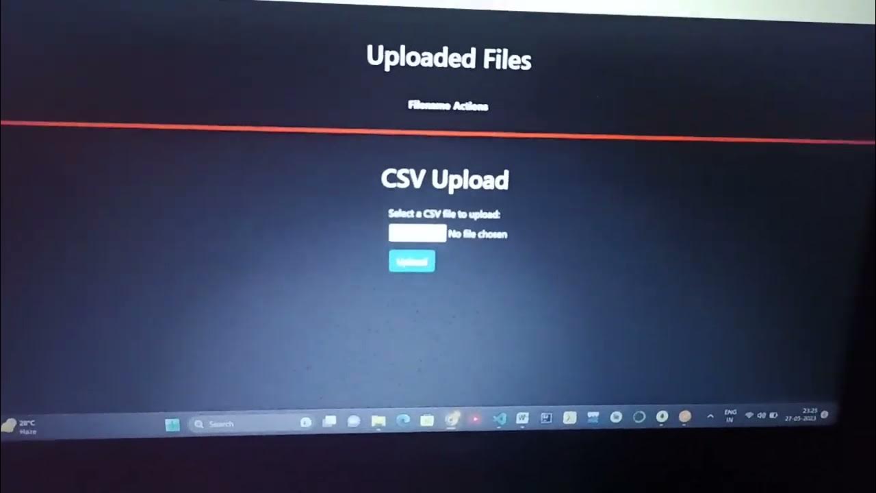 Csv Upload Project Coding Ninjas Youtube