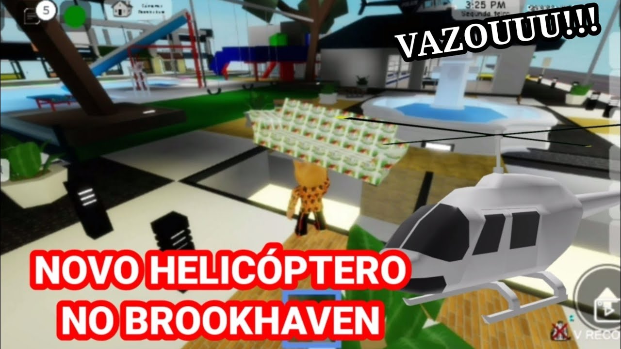 VAZOU O NOVO HELICÓPTERO NO BROOKHAVEN!!! - YouTube